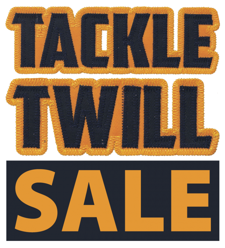 Tackle Twill Embroidery for Sweatshirts & More