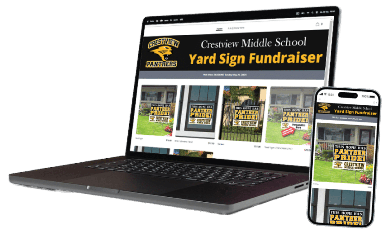 Fundraise Custom Spirit School Yard Signs | Kustom Imprints